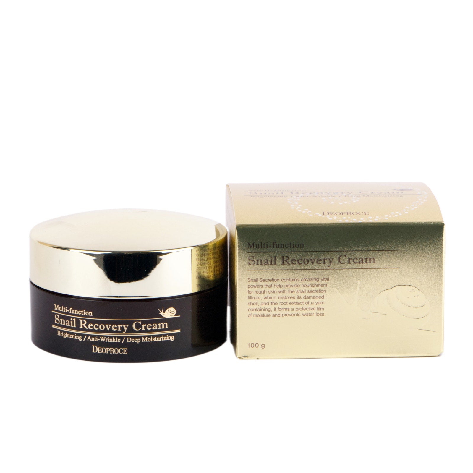 Deoproce Snail Recovery Cream Snail Mucus Effect- Korean Skin Care 100 ...