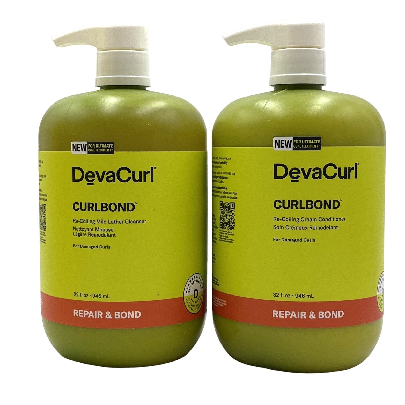 DevaCurl CurlBond Shampoo & Conditioner 32 fl.oz – Pomelo Beauty